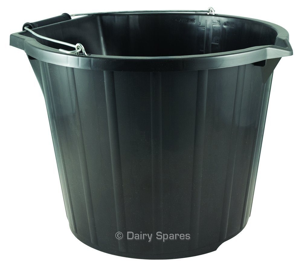 Bucket Economy Black 15ltr - BU04 - Dairy Spares