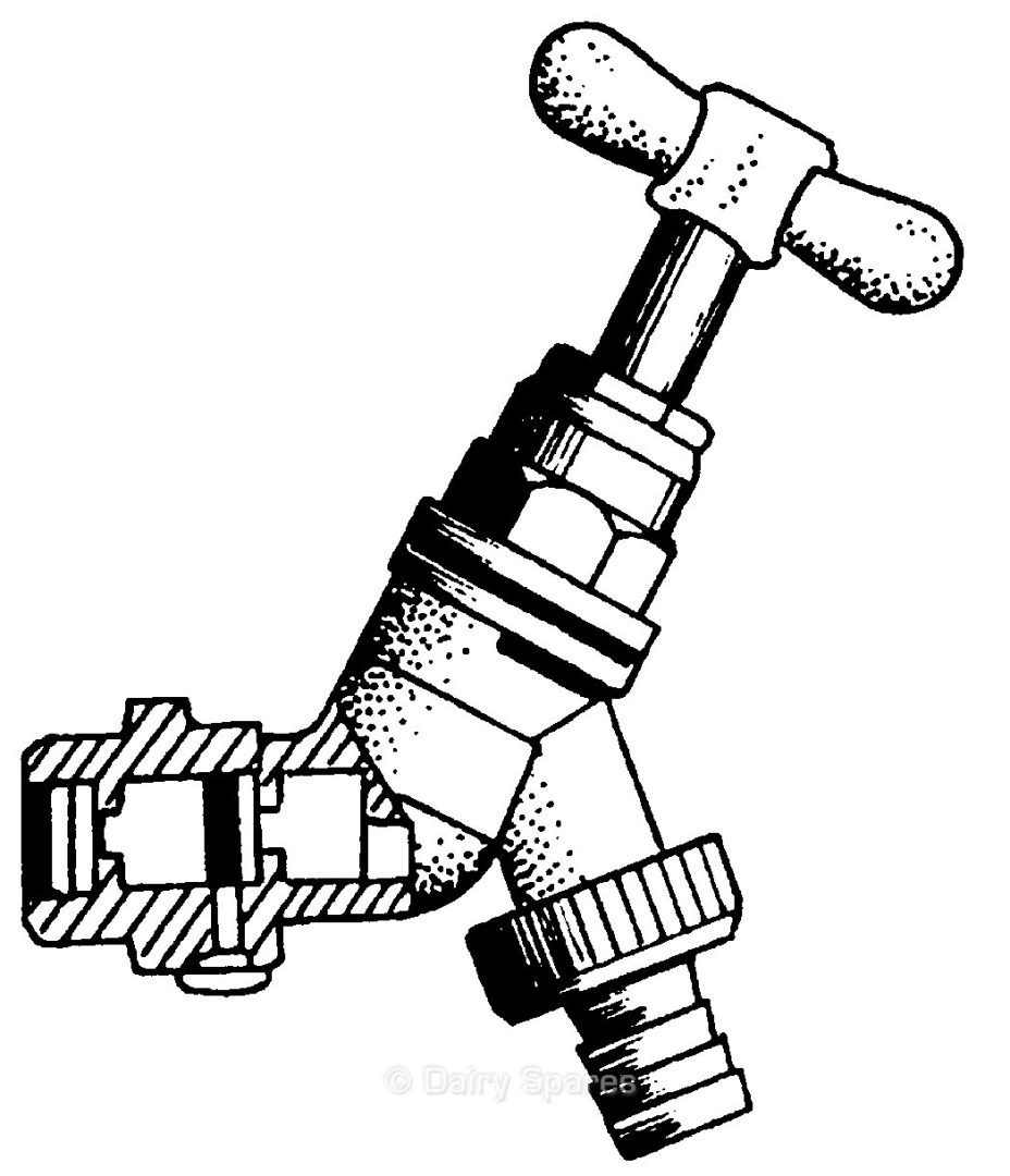 Hose Union Tap Double Check Valve ½" - WF91 - Dairy Spares